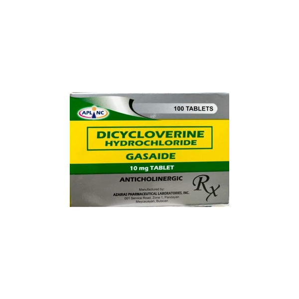 Buy Gasaide dicycloverine hydrochloride 10mg tablet 100's online with ...